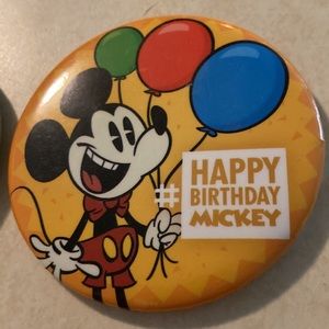 Disney | Accessories | Happy Birthday Mickey Buttons From Walt Disney ...